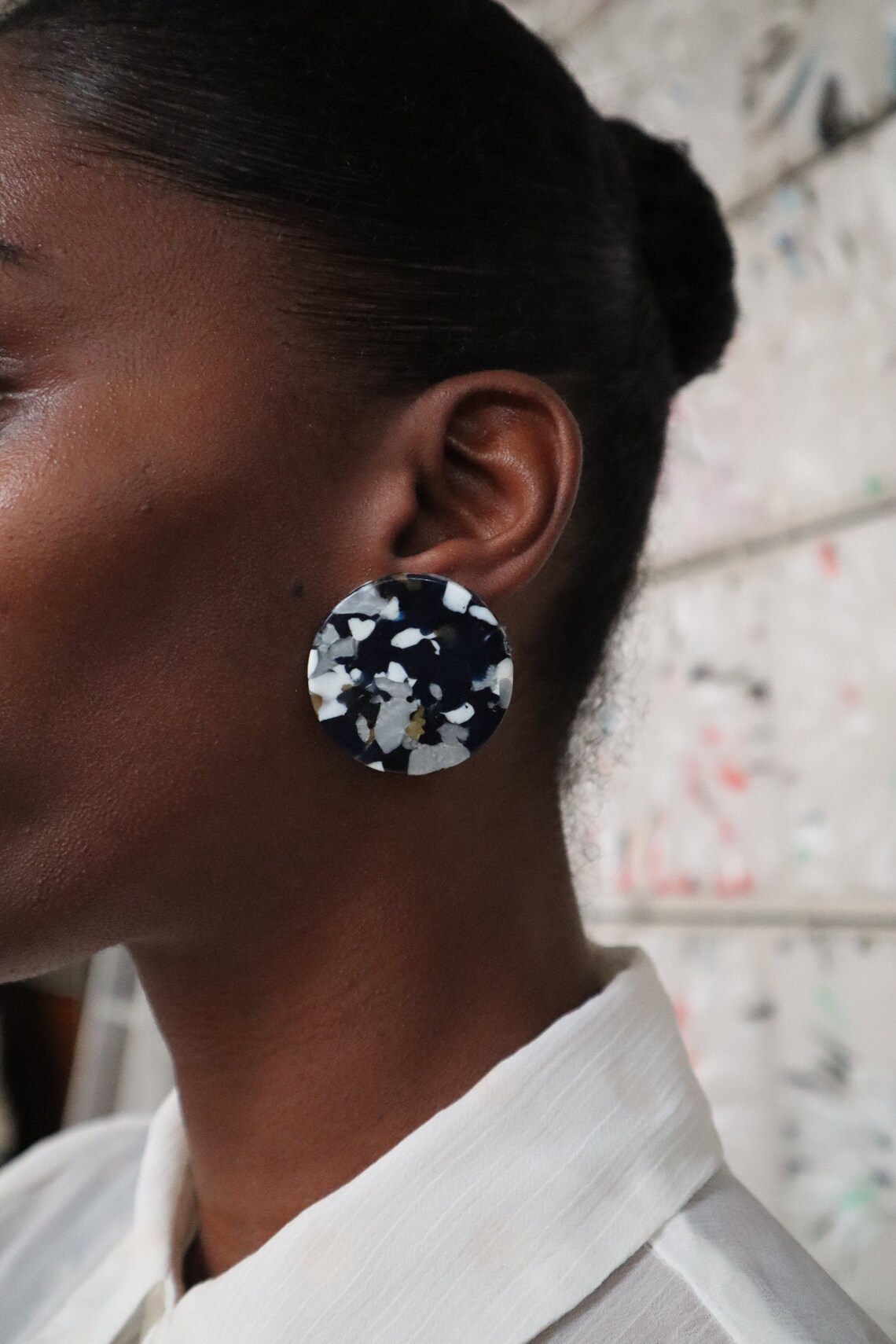 Goti Earrings 100% Recycled Bottle Caps Plastic Recycled Plastic ...