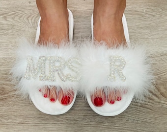 Rhinestone Slippers - Etsy