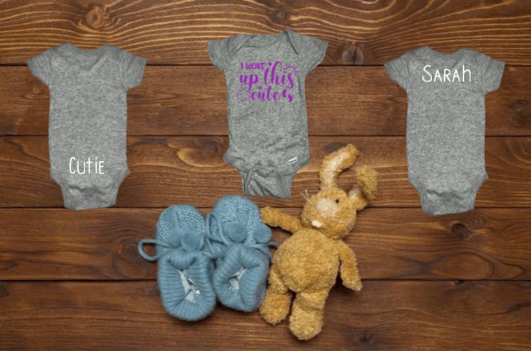 Custom Baby Onesies Front & Back - Etsy