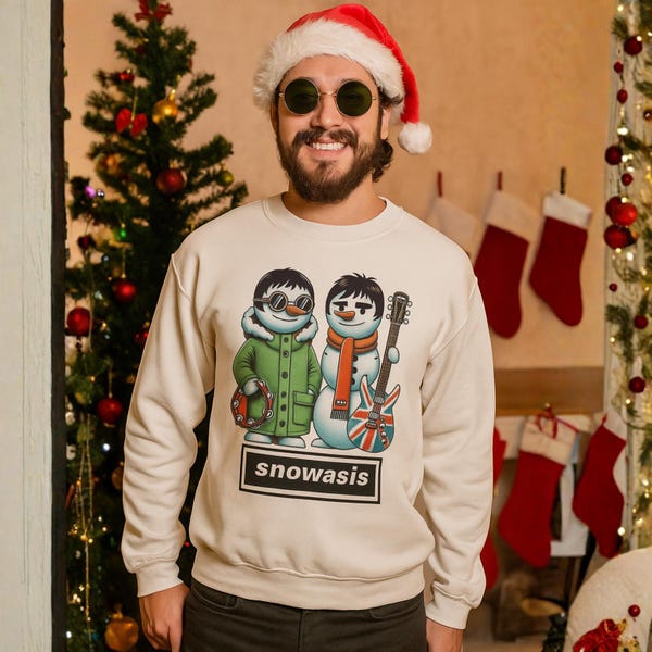 Oasis Christmas Jumper - Etsy UK