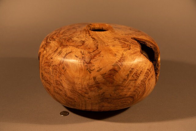 Dazzling #796 Large Maple Burl Vase With Beautiful Rich Grain. - Etsy