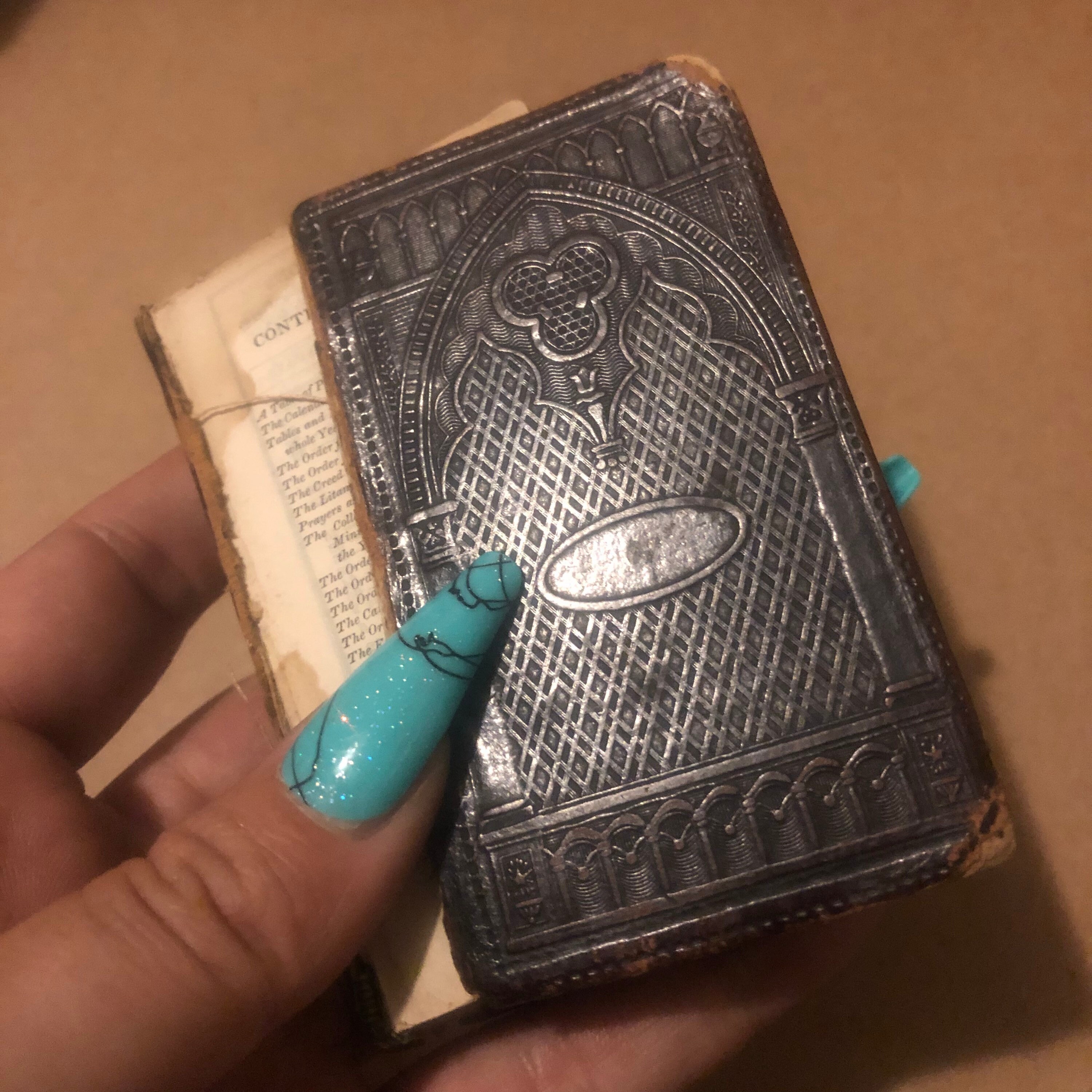 Two 1800s Antique Mini Leather Books - Etsy
