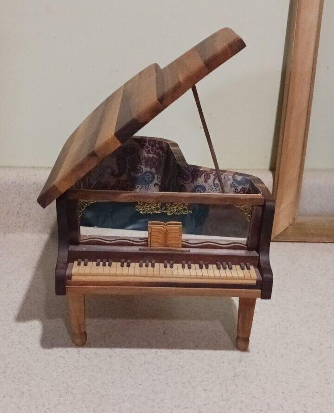 Miniature Grand Piano Jewelry Keepsake Box Beautiful Wood Handmade ...