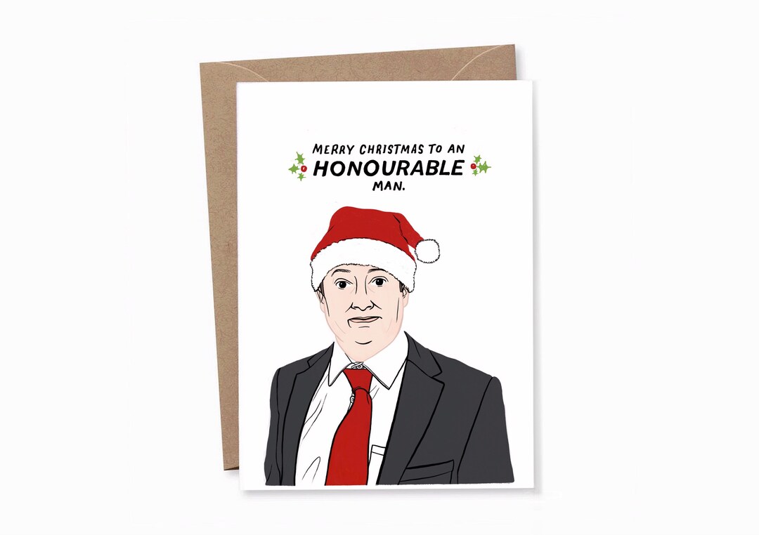 Mark Corrigan Peep Show Illustrated Christmas Card British - Etsy