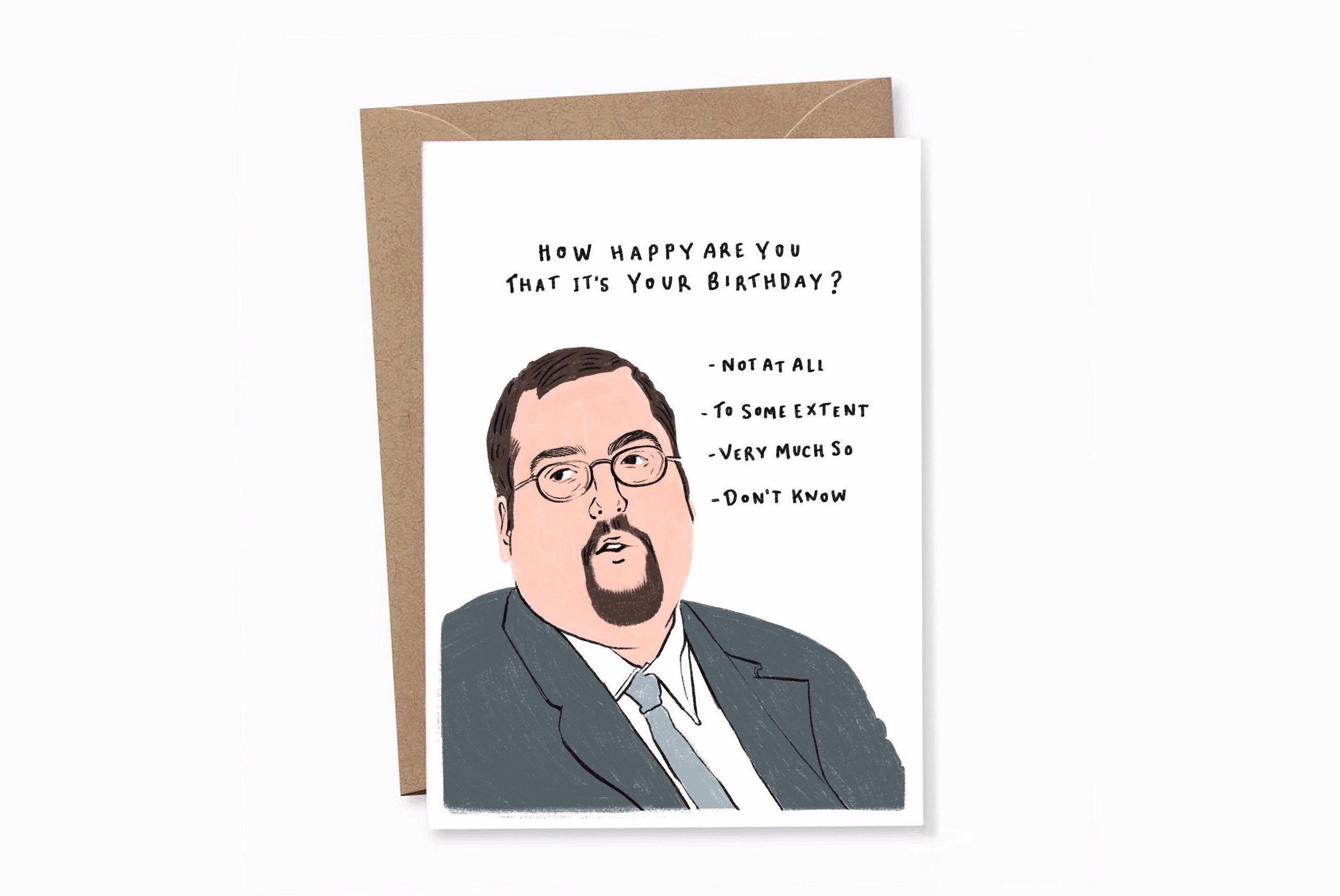 The Office UK Keith Birthday Greetings Card Funny British Tv - Etsy UK
