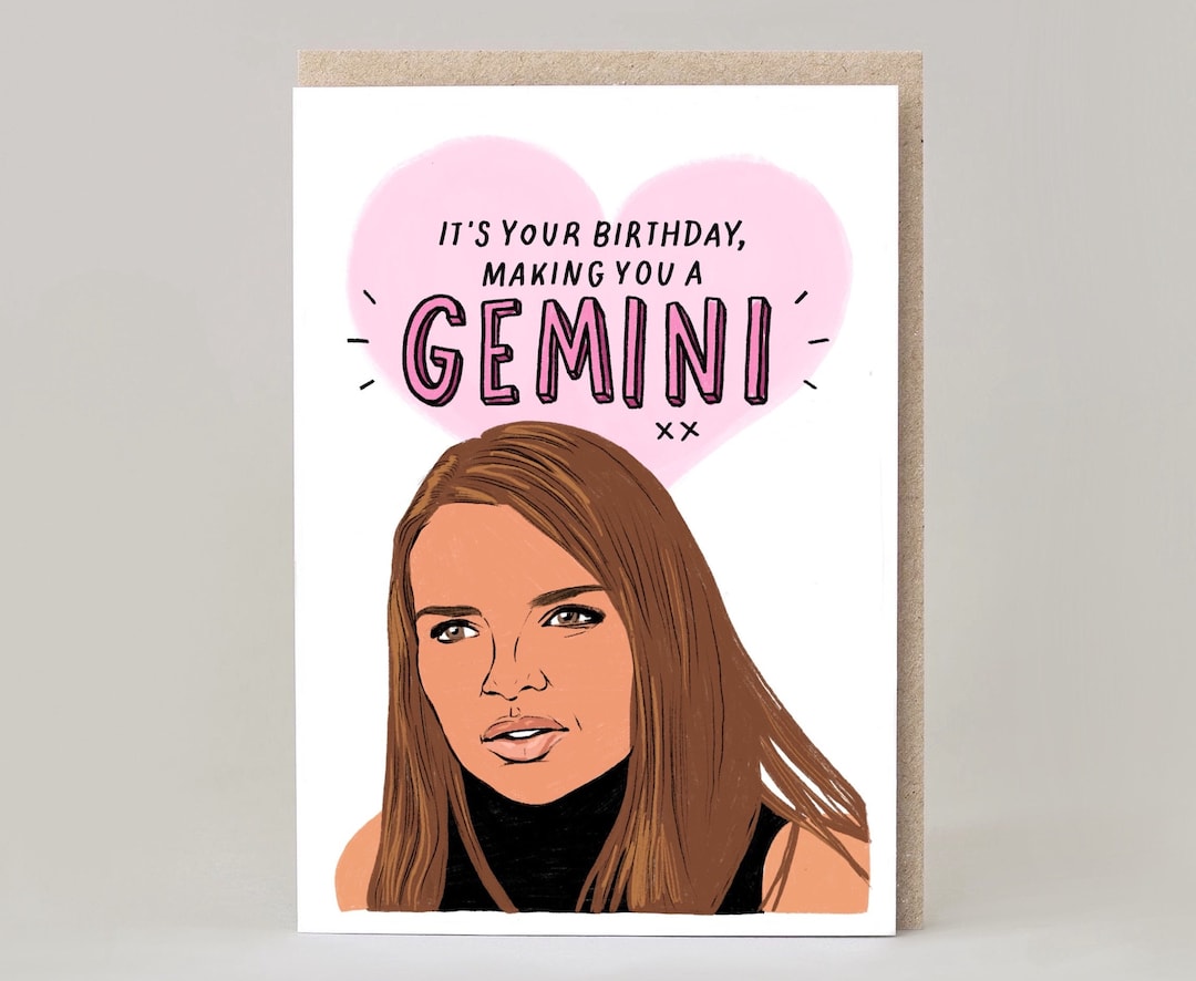 Nadine Coyle Gemini Card Funny Meme Iconic British Reality TV Moment ...