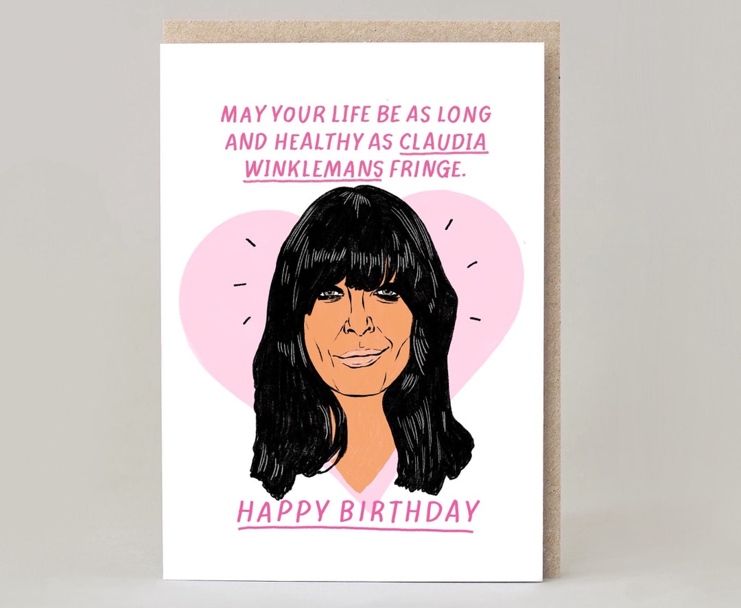 Claudia Winkleman Traitors BBC Birthday Card Funny Iconic British Pop ...