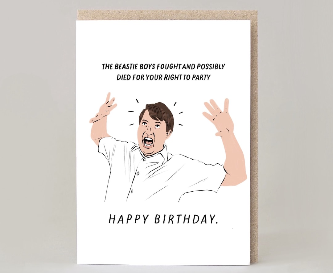 Mark Corrigan Quote Peep Show Birthday Card | Beastie Boys Funny BBC ...