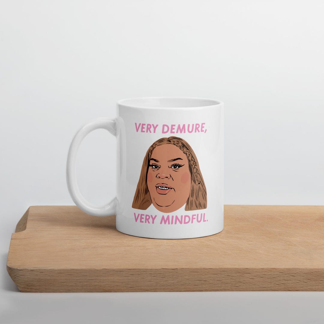 Very Demure Very Mindful Mug: Viral Meme Tiktok Gift - Etsy