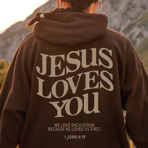 Love Like Jesus Christian Sweatshirt Aesthetic Hoodie Etsy