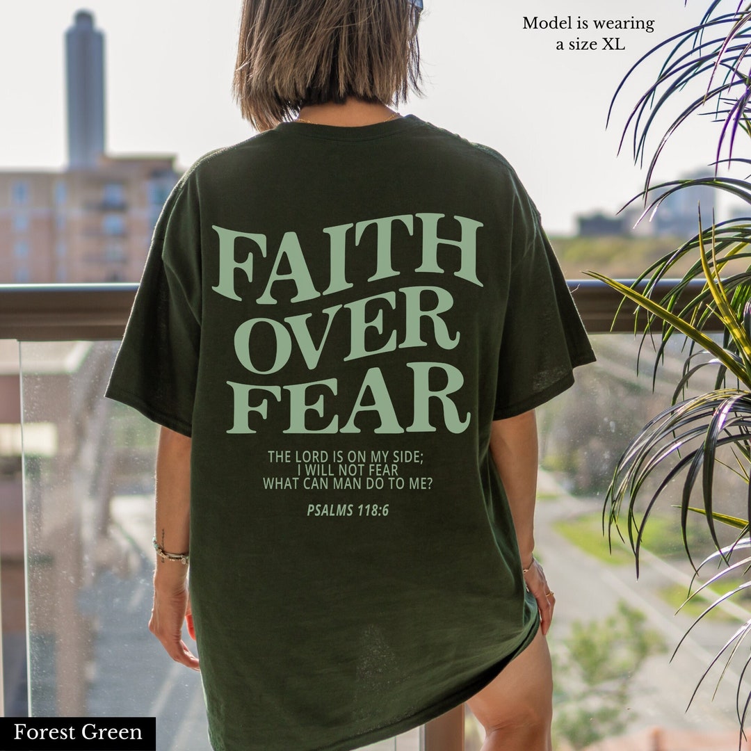 Faith Over Fear Christian Shirts Christian Tshirts Jesus Shirt ...