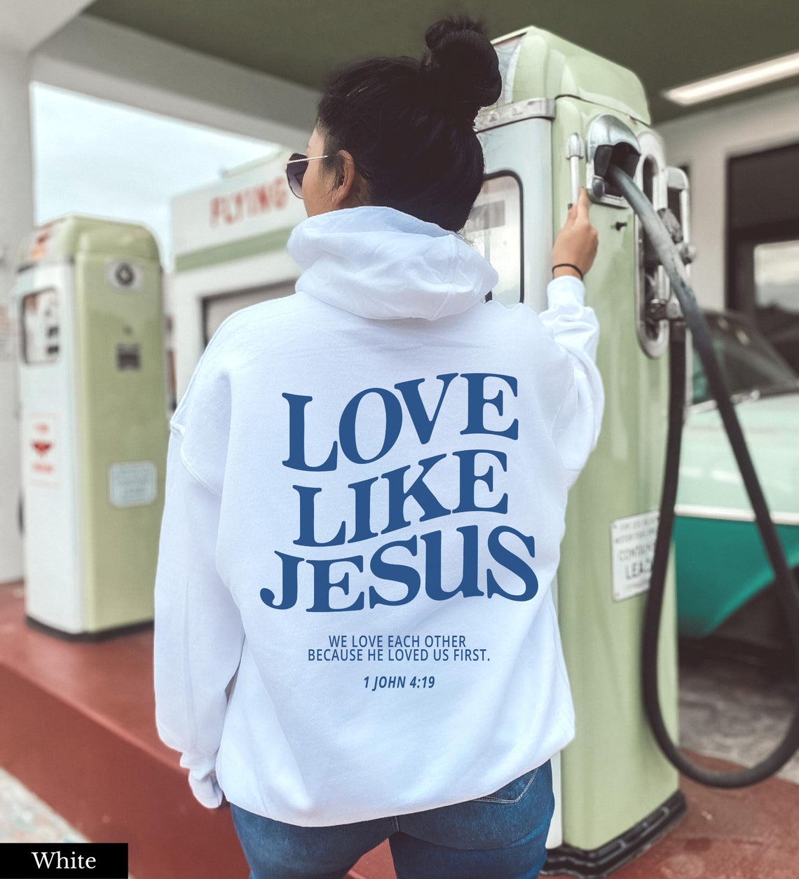 Love Like Jesus Hoodie Christian Hoodie Trendy Hoodie Etsy