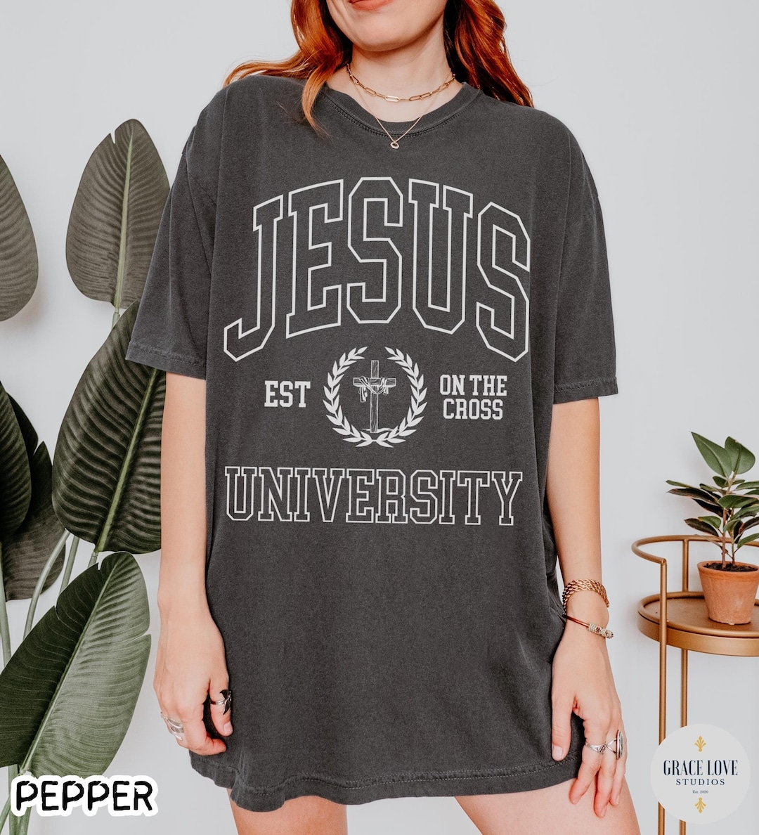 Jesus Shirt Christian Clothes Comfort Color Shirt Faith Based Shirt ...