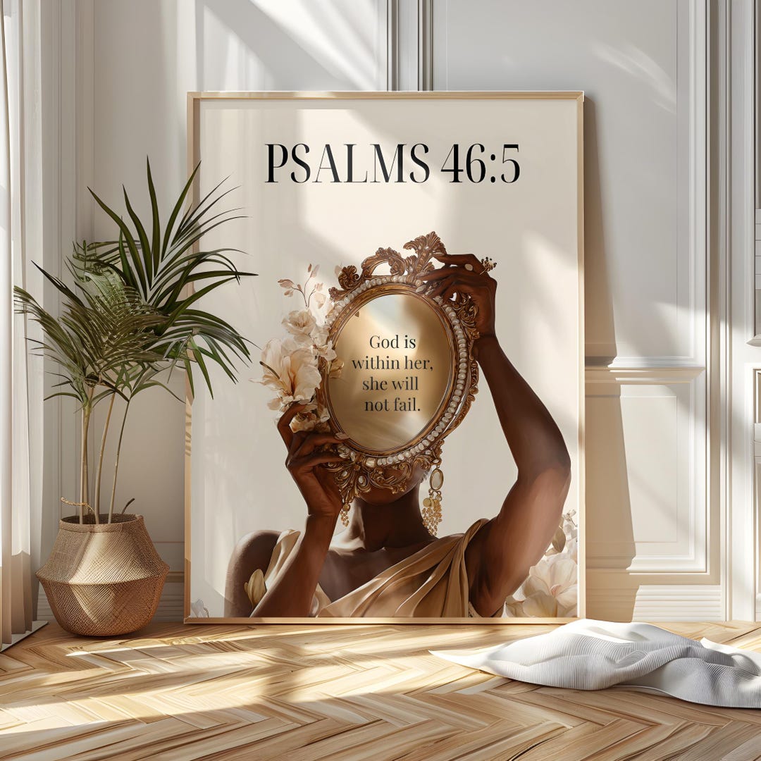 Printed Black Christian Wall Art Scripture Wall Art Bible Verse Wall ...