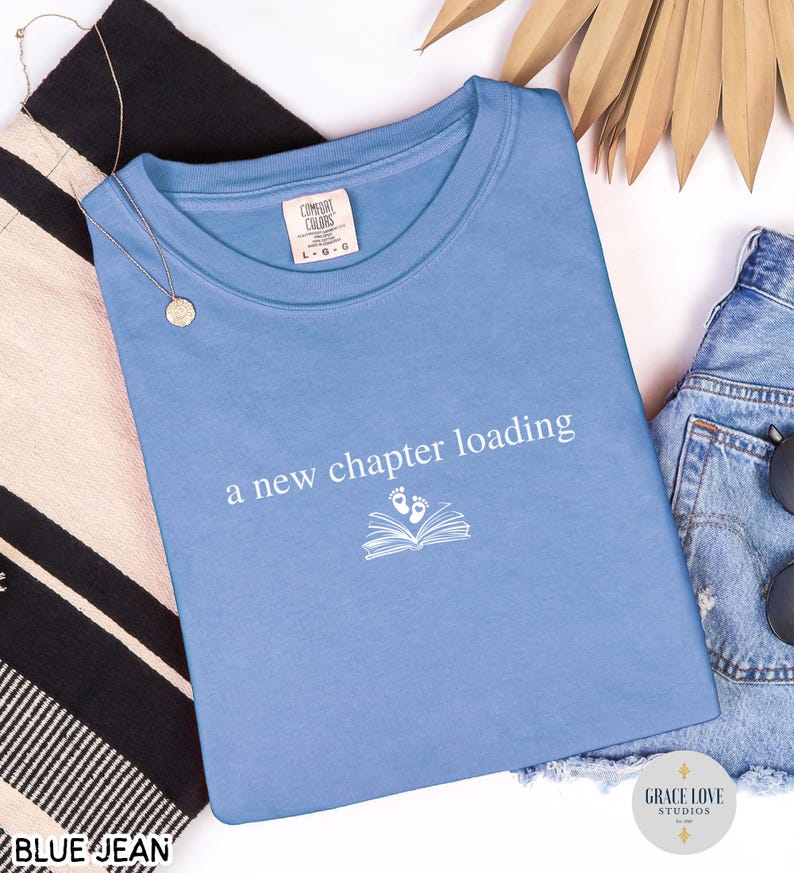 A New Chapter Loading Book Lover Pregnancy Announcement Shirt ...