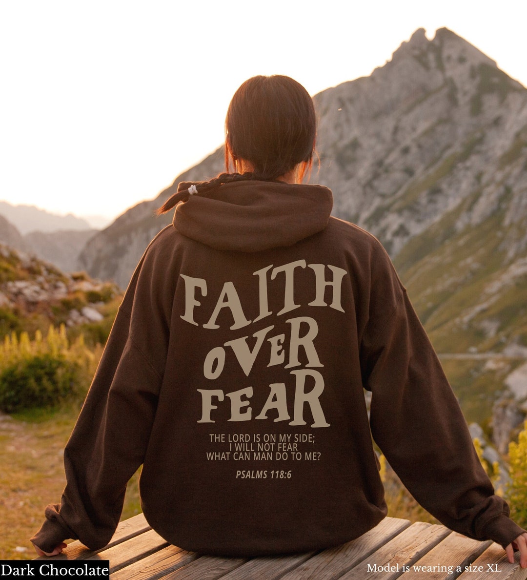 Faith Over Fear Christian Hoodie Christian Sweatshirt Jesus Hoodie ...