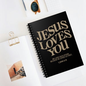 Jesus Loves You Christian Journal Prayer Journal Bible Study Journal ...