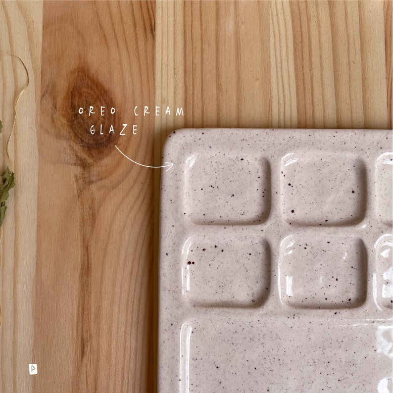 Ceramic Paint Palette and Painter Set Brush Holder and Cup - Etsy