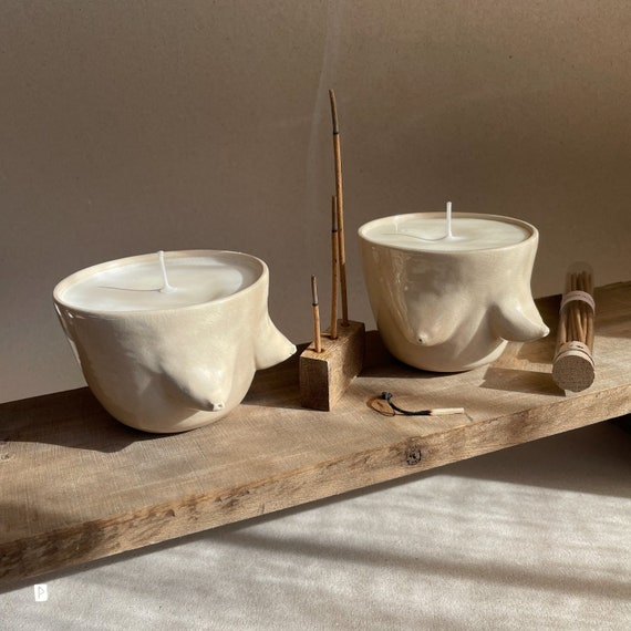 Container Candles Home Décor Hande made Soy candle in Handmade Ceramic ...