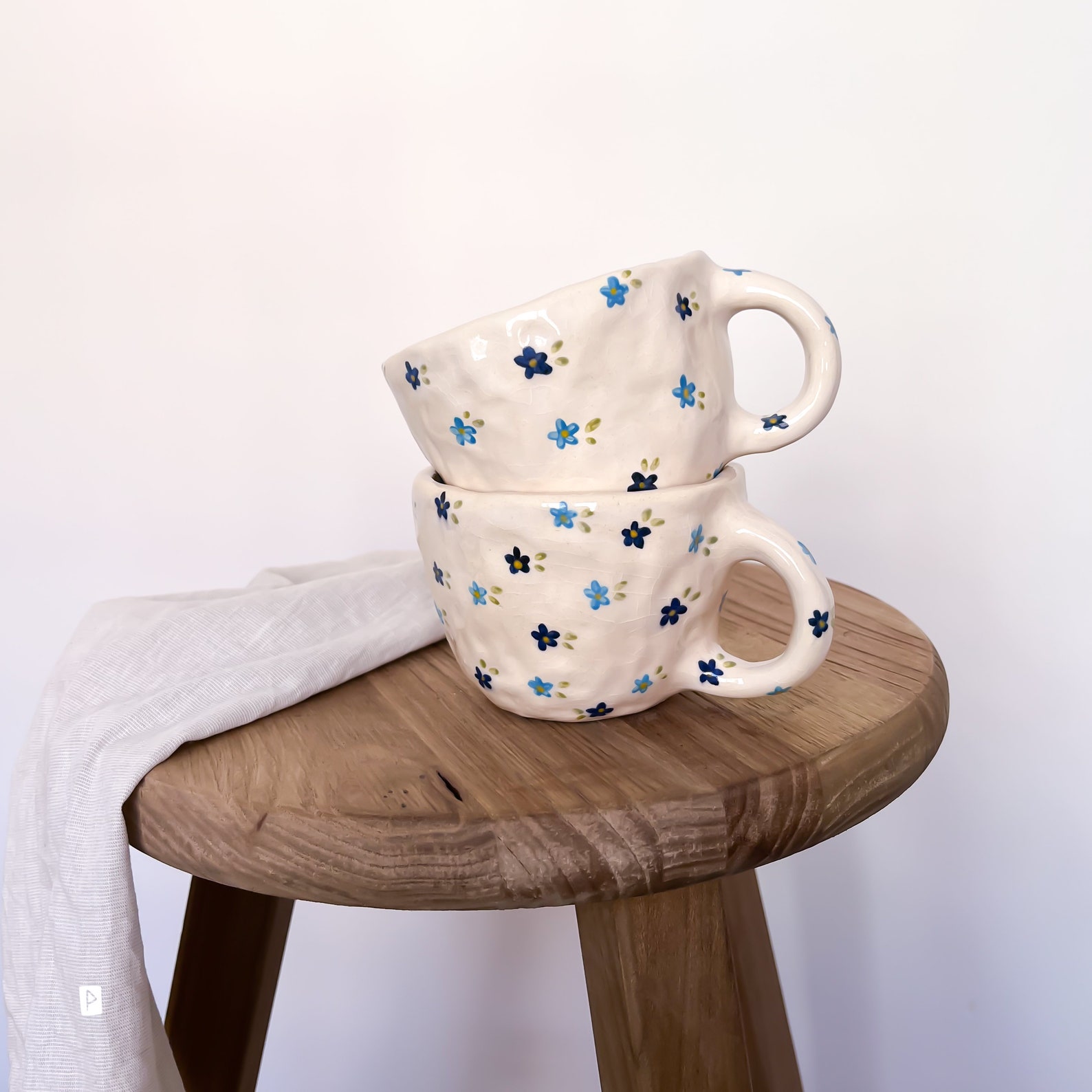 Flowers Mug Handmade Coffee Mug Ceramic Mug - Etsy