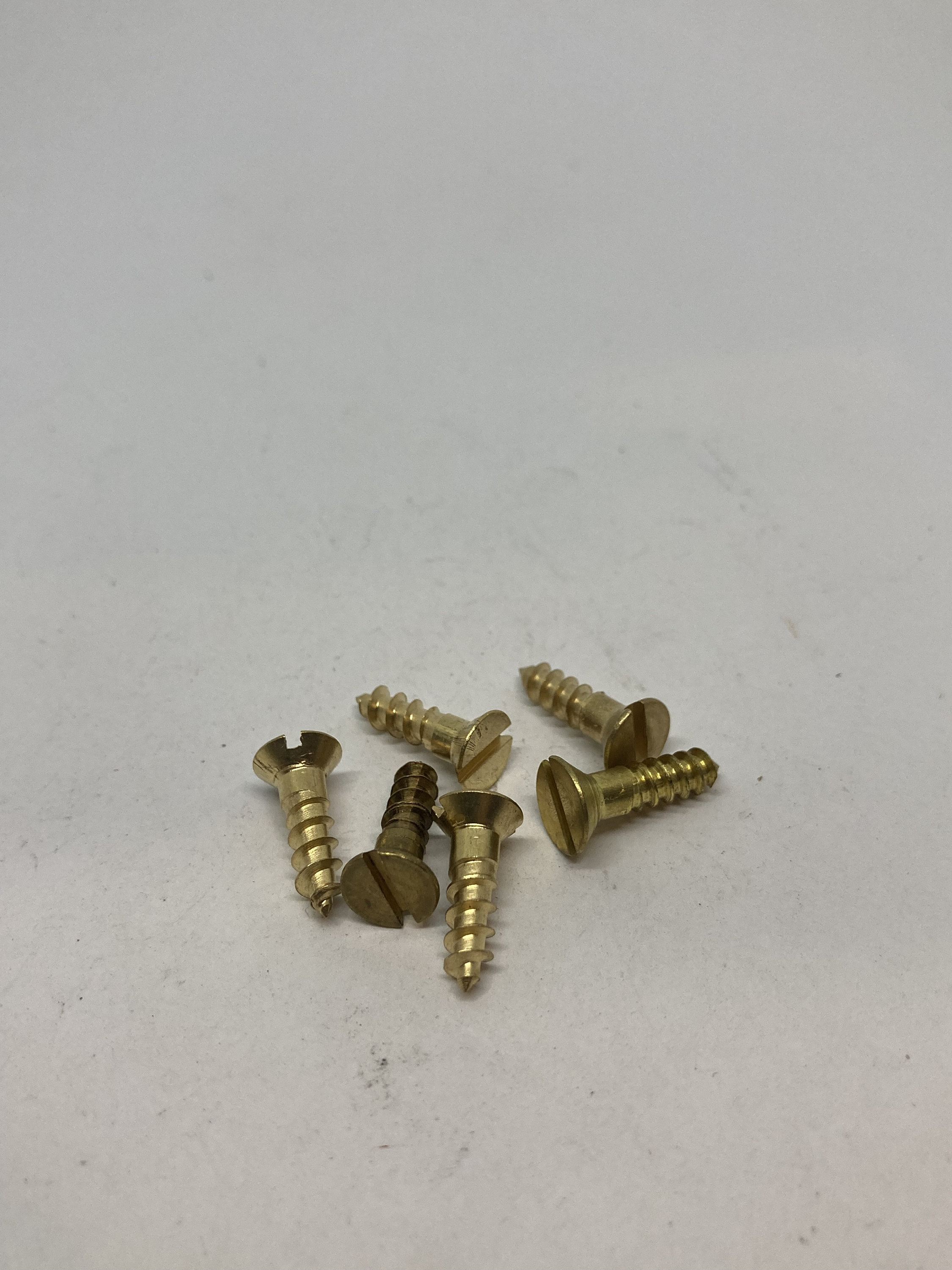 8 X 5/8 NOS Brass Screws (24) Slotted Flat Head Wood Screws - Etsy