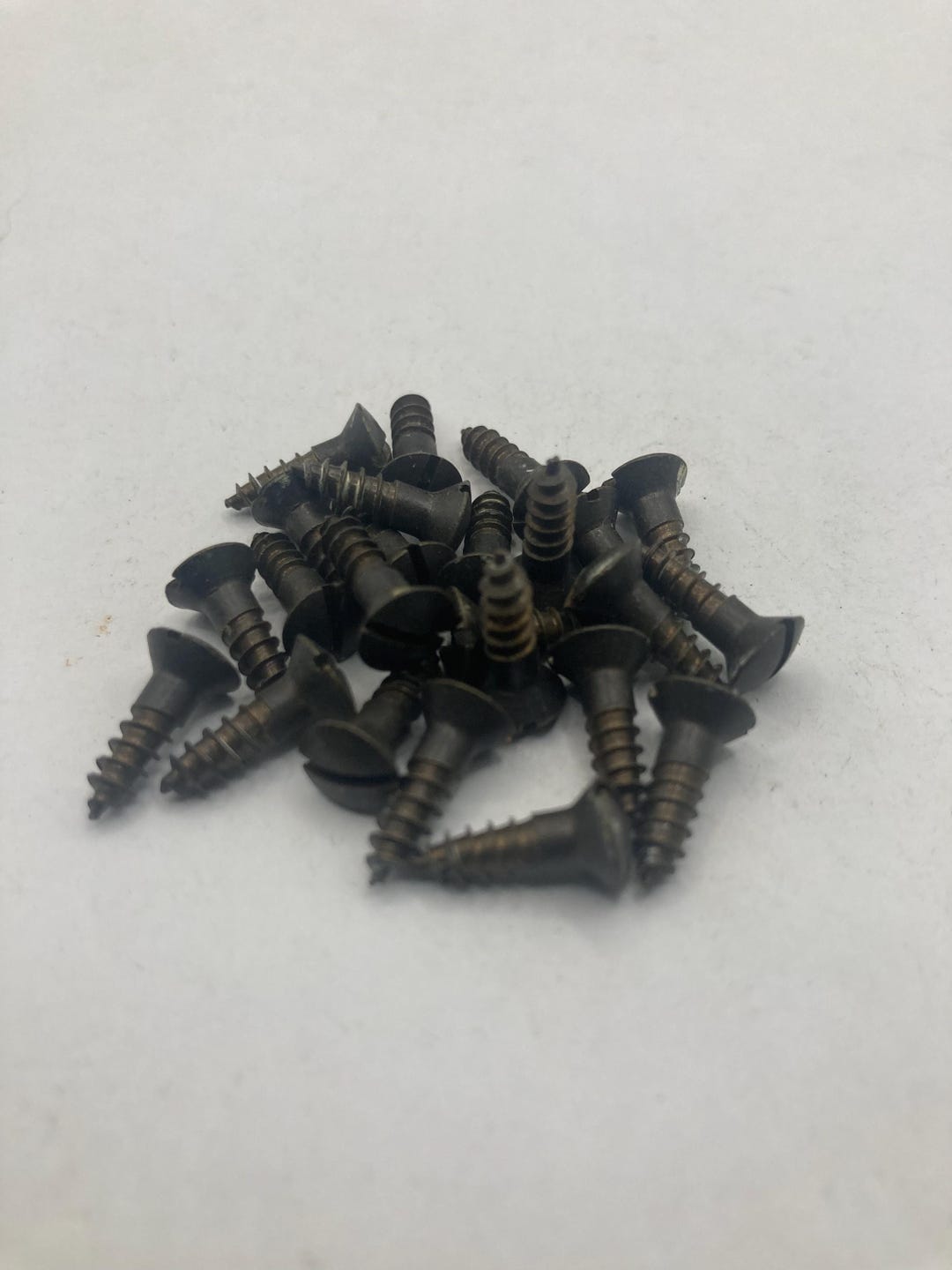 6 X 1/2 Vintage Corbin Brass Screws (24) Slotted Oval Head Wood Screws - Etsy