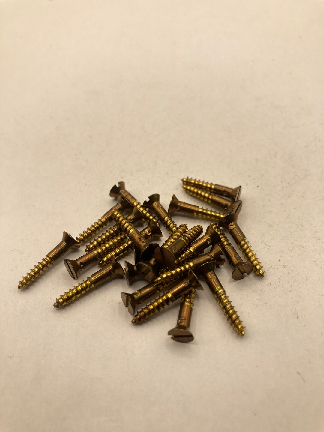 4 X 5/8 Vintage All State Brass Screws (24) Slotted Flat Head Wood Screws - Etsy