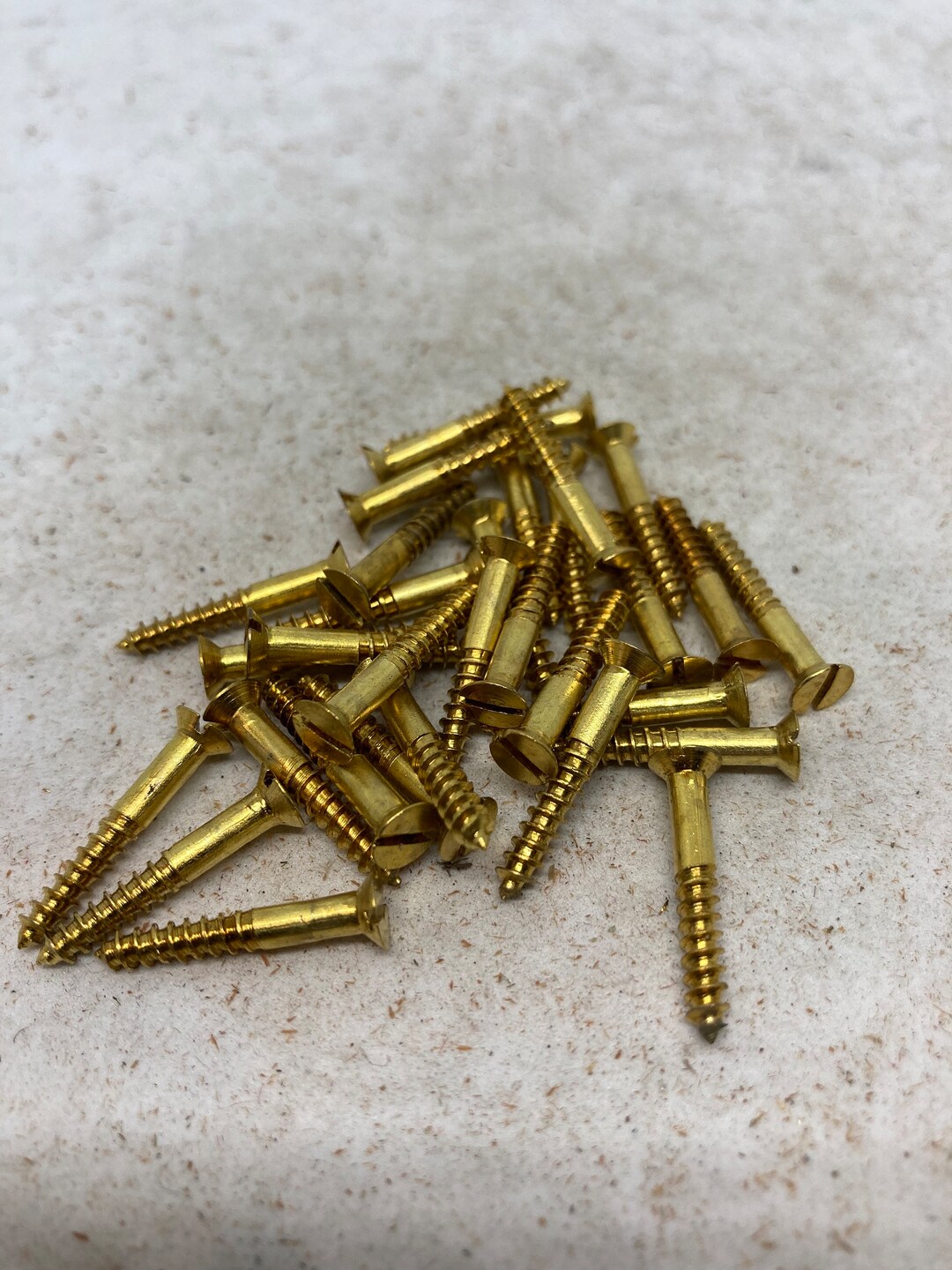 4 X 3/4 Vintage Nettlefolds Solid Brass Countersunk Screws (24) Slotted Flat Head Wood Screws - Etsy