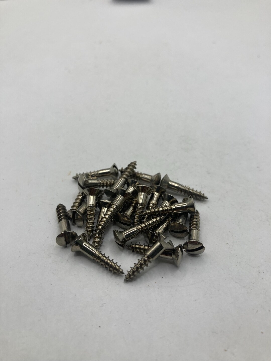 5 X 5/8 Vintage Corbin Nickel Plated Screws (24) Slotted Oval Head Wood Screws - Etsy
