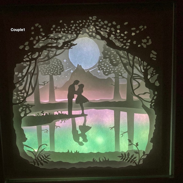 Lighted Shadow Box - Etsy