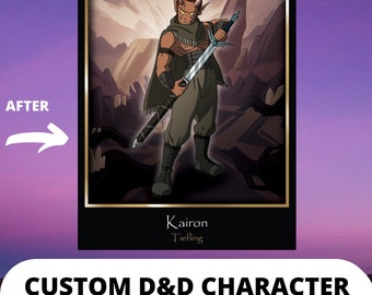 Dnd Character Poster | Etsy