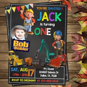 Printable Bob the Builder Birthday Party Invitation - Etsy