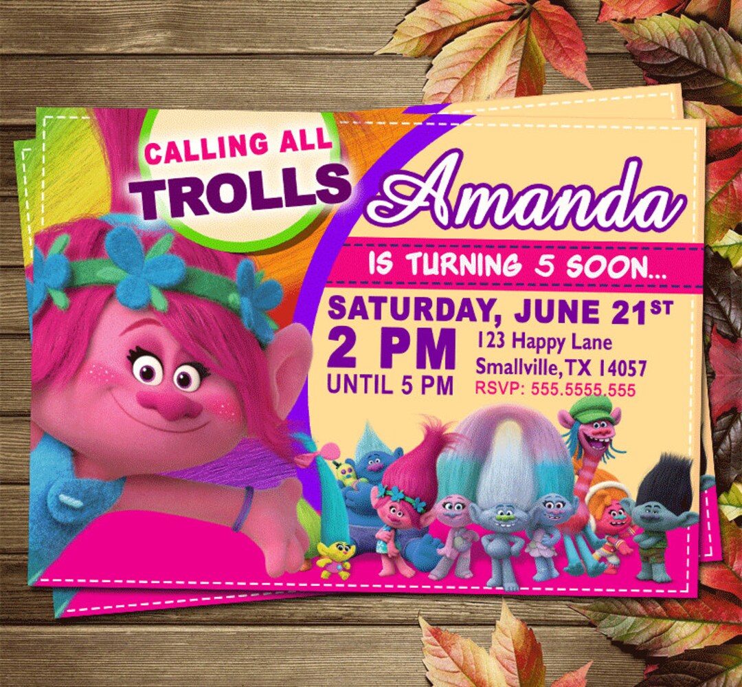 Printable Girl Birthday Party Invitation - Etsy