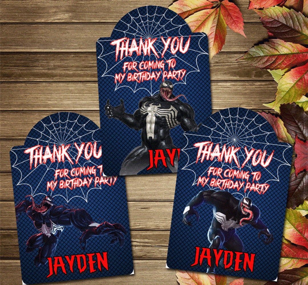 Printable Venom Thank You Tag - Etsy