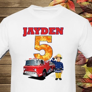 Printable Fireman Sam Iron on Transfer - Etsy