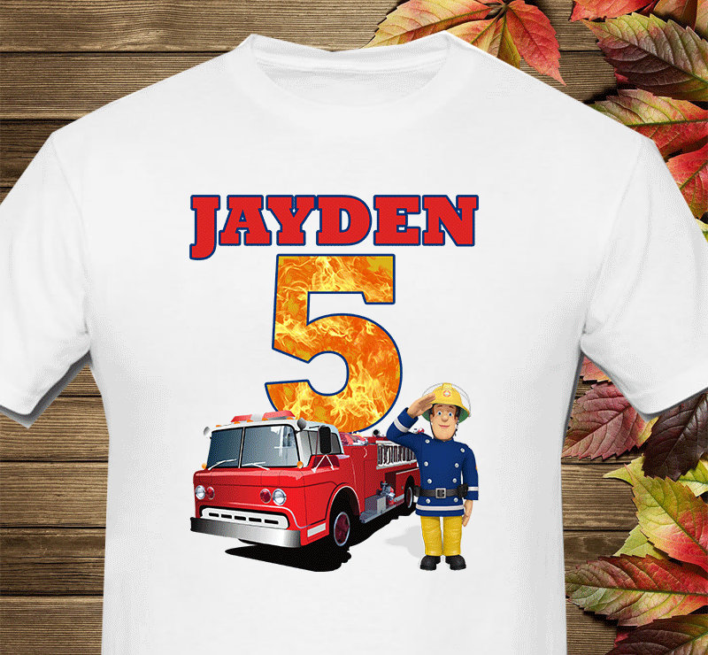 Printable Fireman Sam Iron on Transfer | Etsy UK