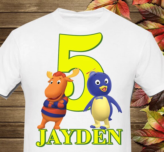 Home Décor Digital File Only Front Back Shirt Backyardigans Personalize ...