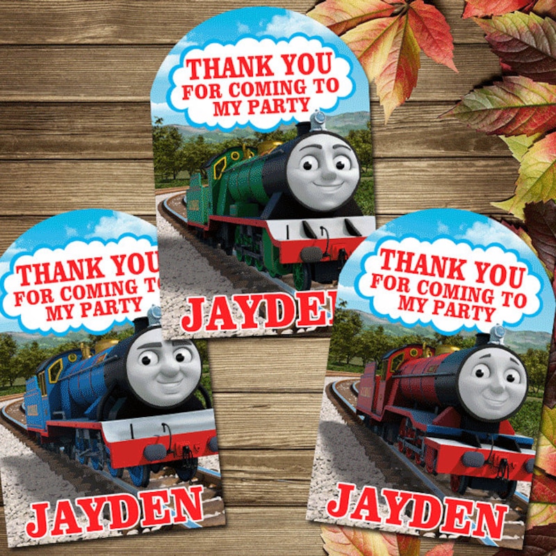 Train Thank You Tags - Etsy