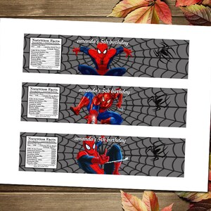 Printable Superhero Bottle Labels - Etsy