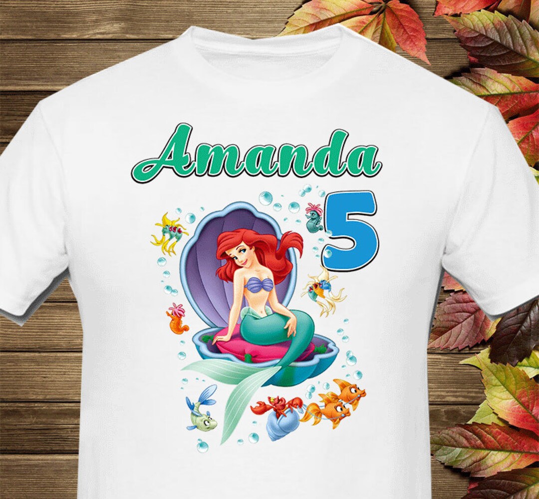Printable Little Mermaid Iron on Transfer - Etsy
