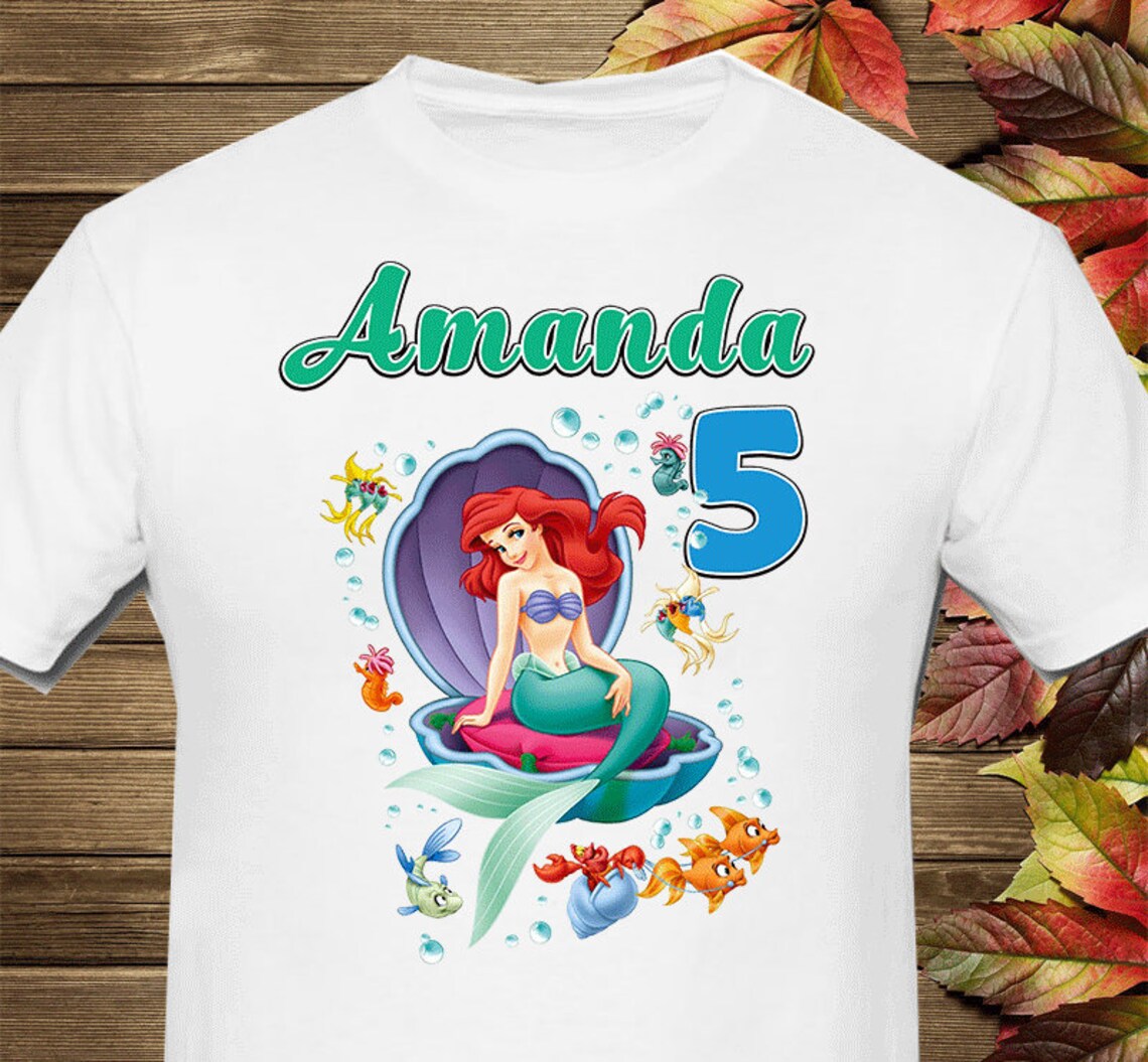 Printable Little Mermaid Iron on Transfer - Etsy