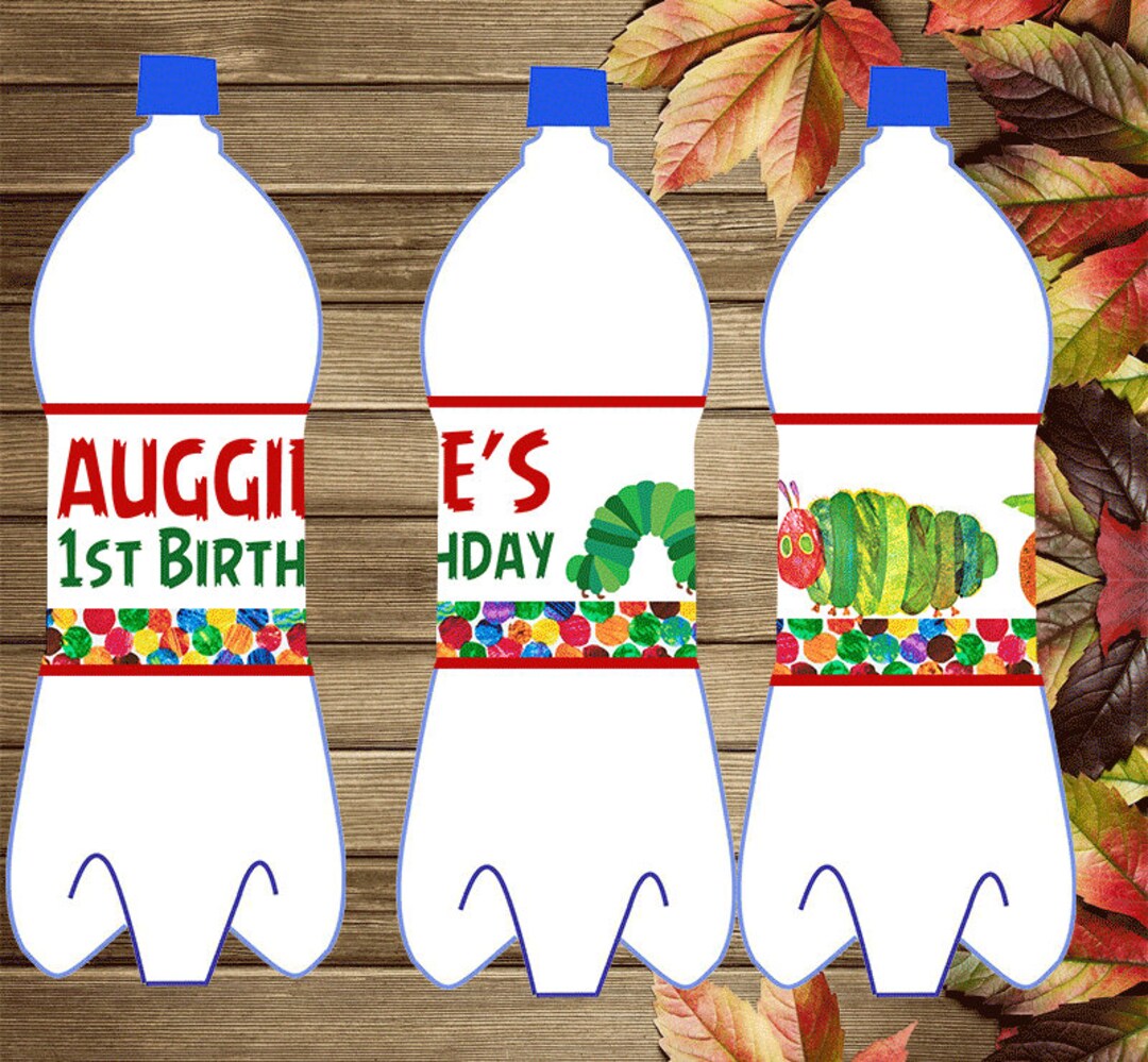 Printable Hungry Caterpillar Bottle Labels - Etsy