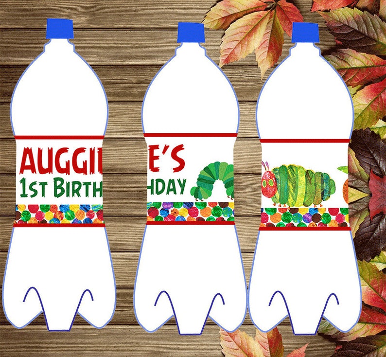 Printable Hungry Caterpillar Bottle Labels - Etsy