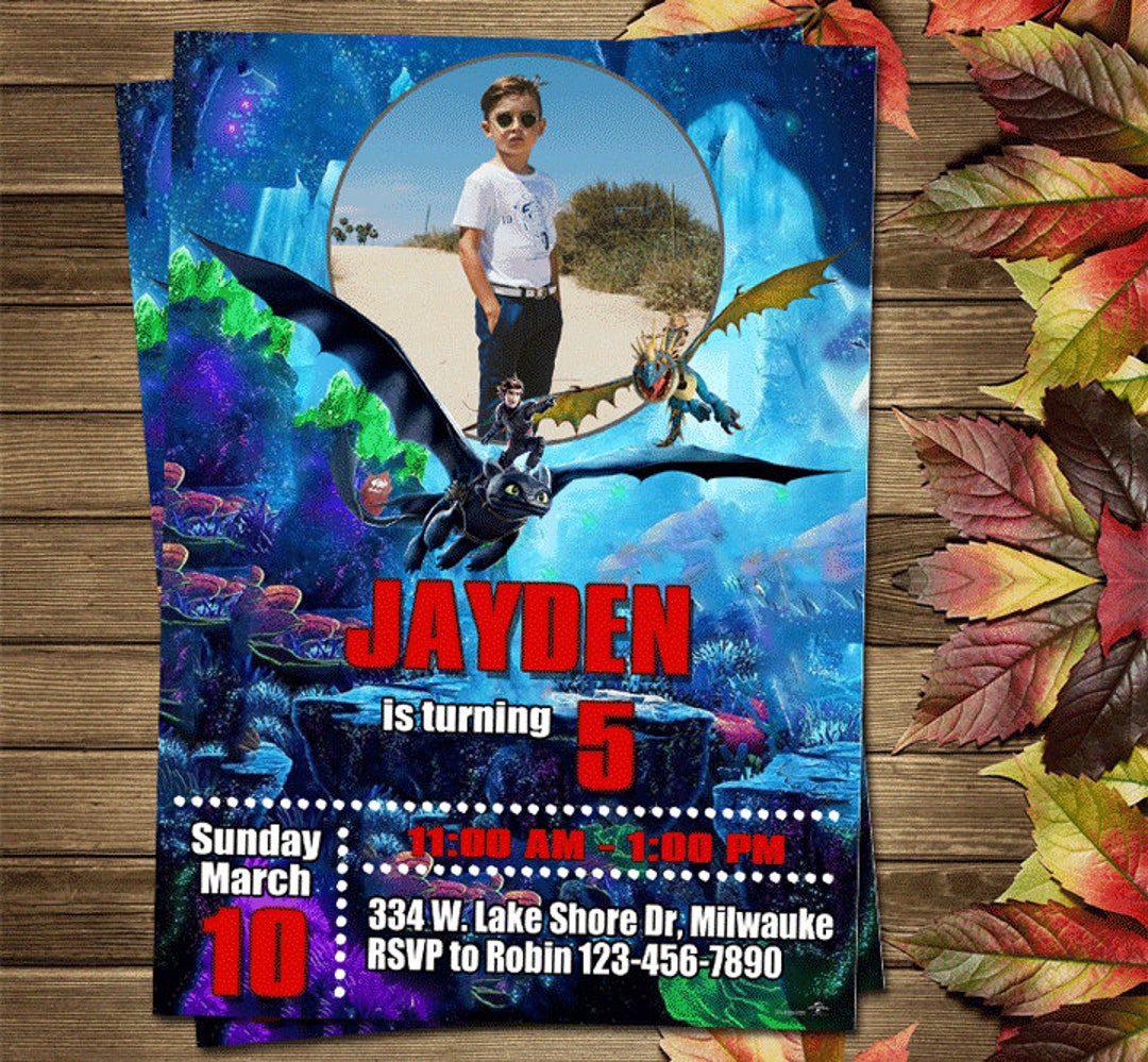 Printable Dragon Birthday Party Invitation - Etsy