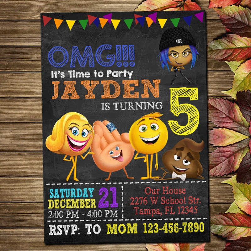 Emoji Invitation - Etsy