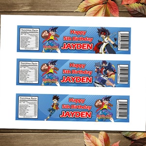 Printable Beyblade Bottle Labels - Etsy