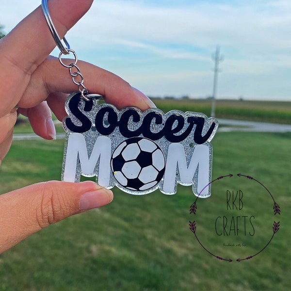 Soccer Mom Keychain - Etsy