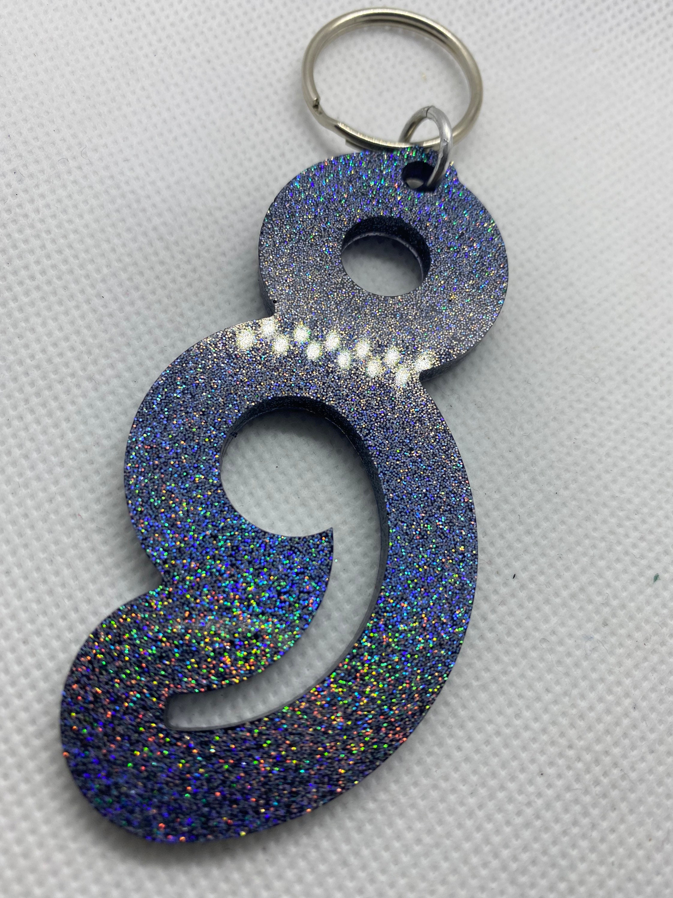 Semi Colon Keychain Mental Health Awareness Keychain Glitter - Etsy