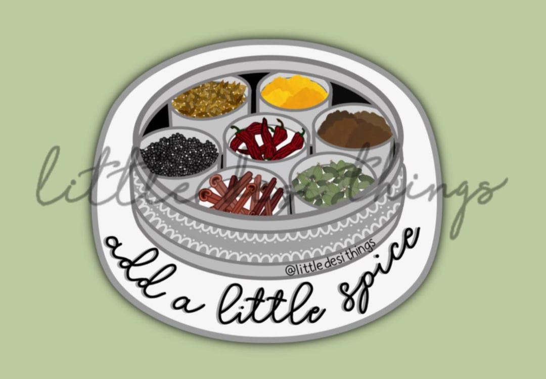Desi Sticker: Masala Dabba (waterpoof) - Etsy