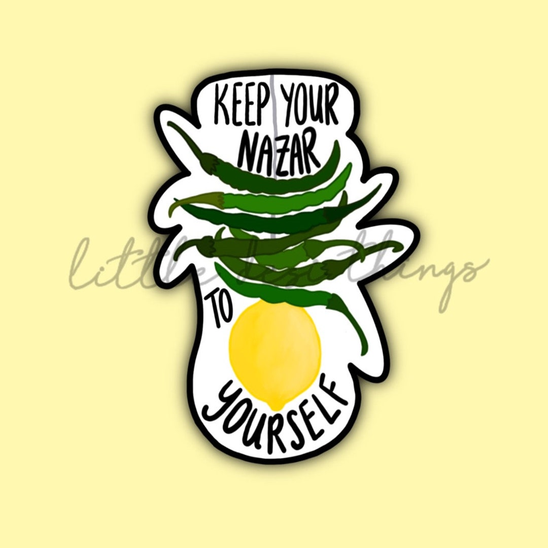 Desi Sticker: Nimbu-mirchi (waterproof) - Etsy